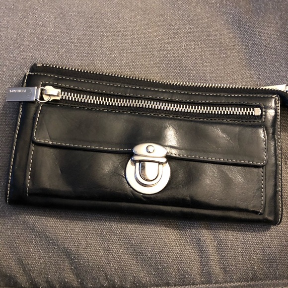 Perlina | Bags | Perlina Black Leather Wallet | Poshmark